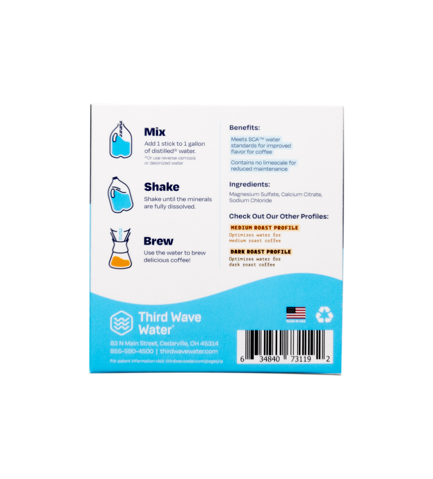 Verve Coffee | Third Wave Water - Classic Light Roast Profile